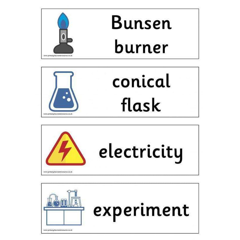Science Lab Labels – Primary Classroom Resources