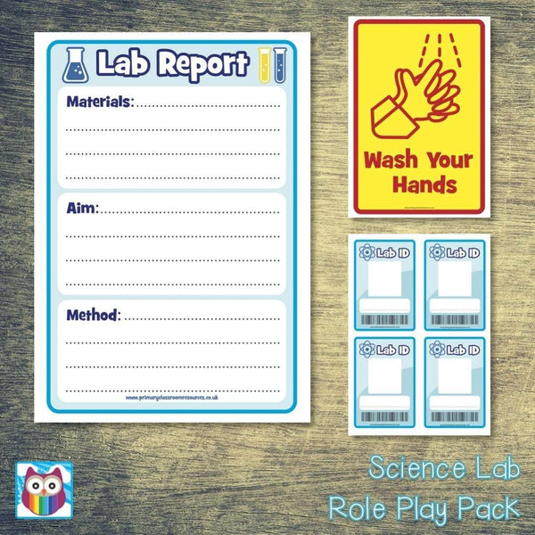Science Lab Role Play Pack – Primary Classroom Resources