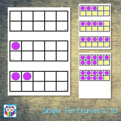 Simple Ten Frames to 10 – Primary Classroom Resources