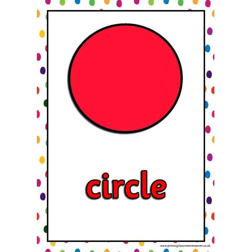 Spotty 2D Shapes Posters – Primary Classroom Resources