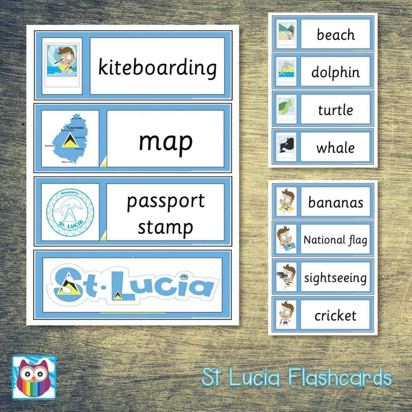 St Lucia Flashcards – Primary Classroom Resources