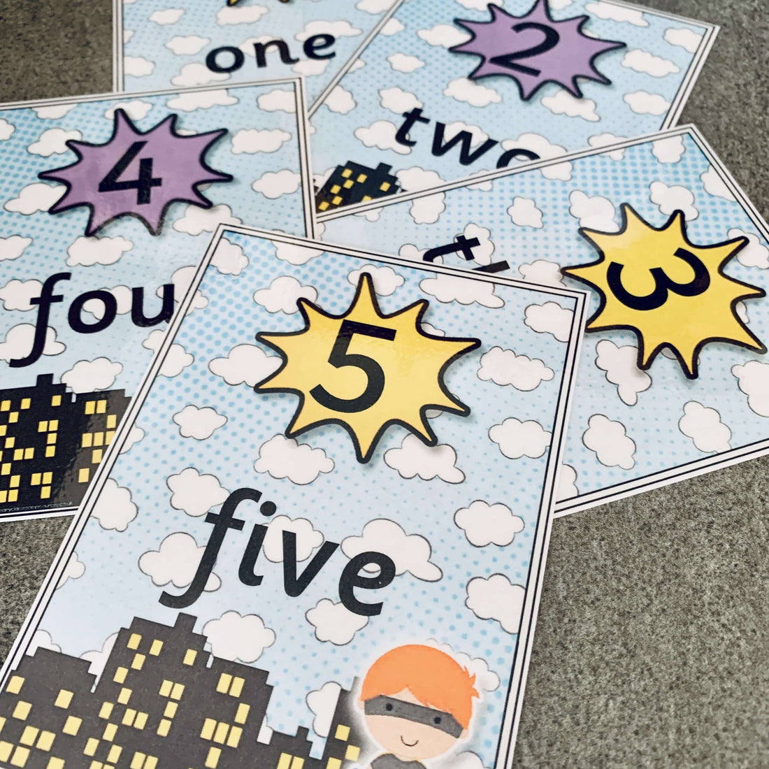 Superhero Number Cards 1-100 – Primary Classroom Resources