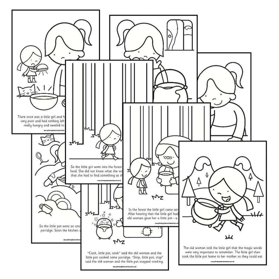 The Magic Porridge Pot Story Sheets – Primary Classroom Resources