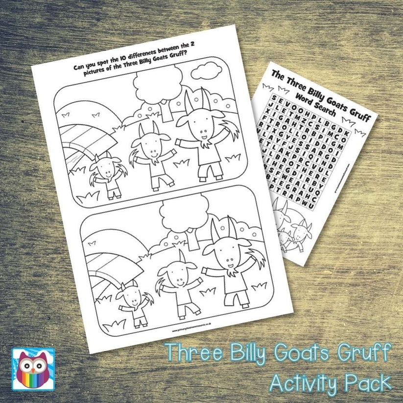Three Billy Goats Gruff Activity Pack – Primary Classroom Resources