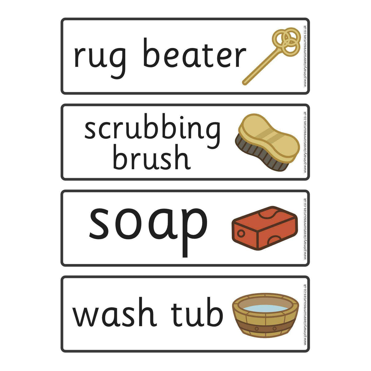Victorian Laundry Flashcards – Primary Classroom Resources
