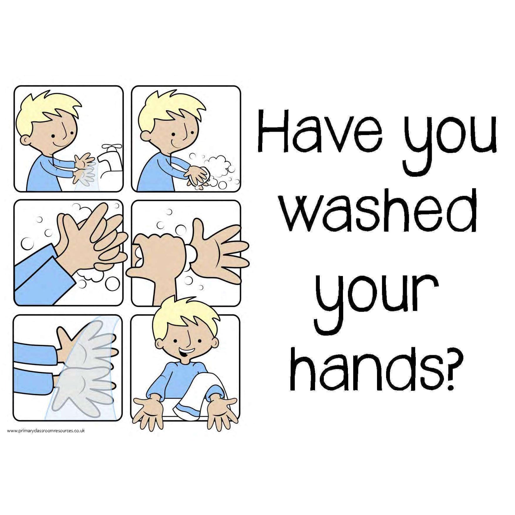 Washing Your Hands Stages Posters – Primary Classroom Resources