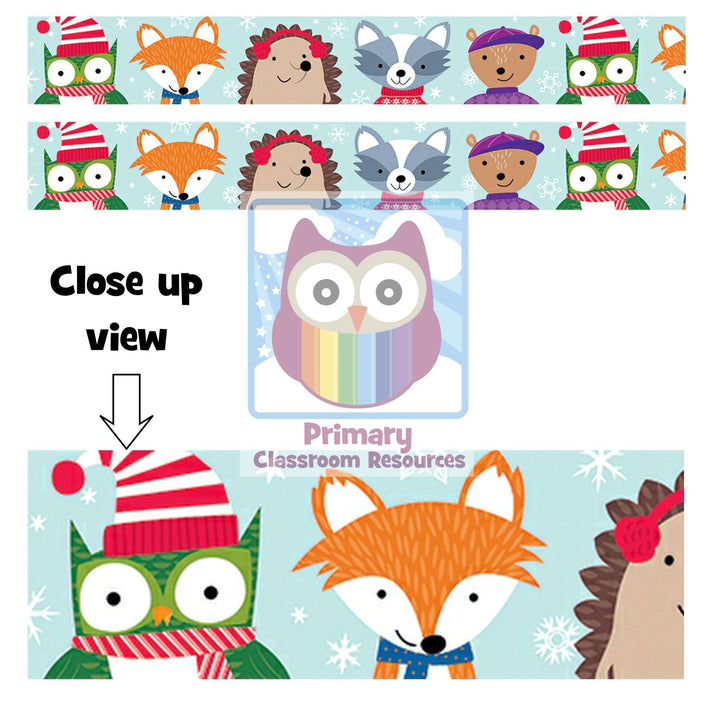 Winter Woodland Friends Classroom Display Border – Primary Classroom ...