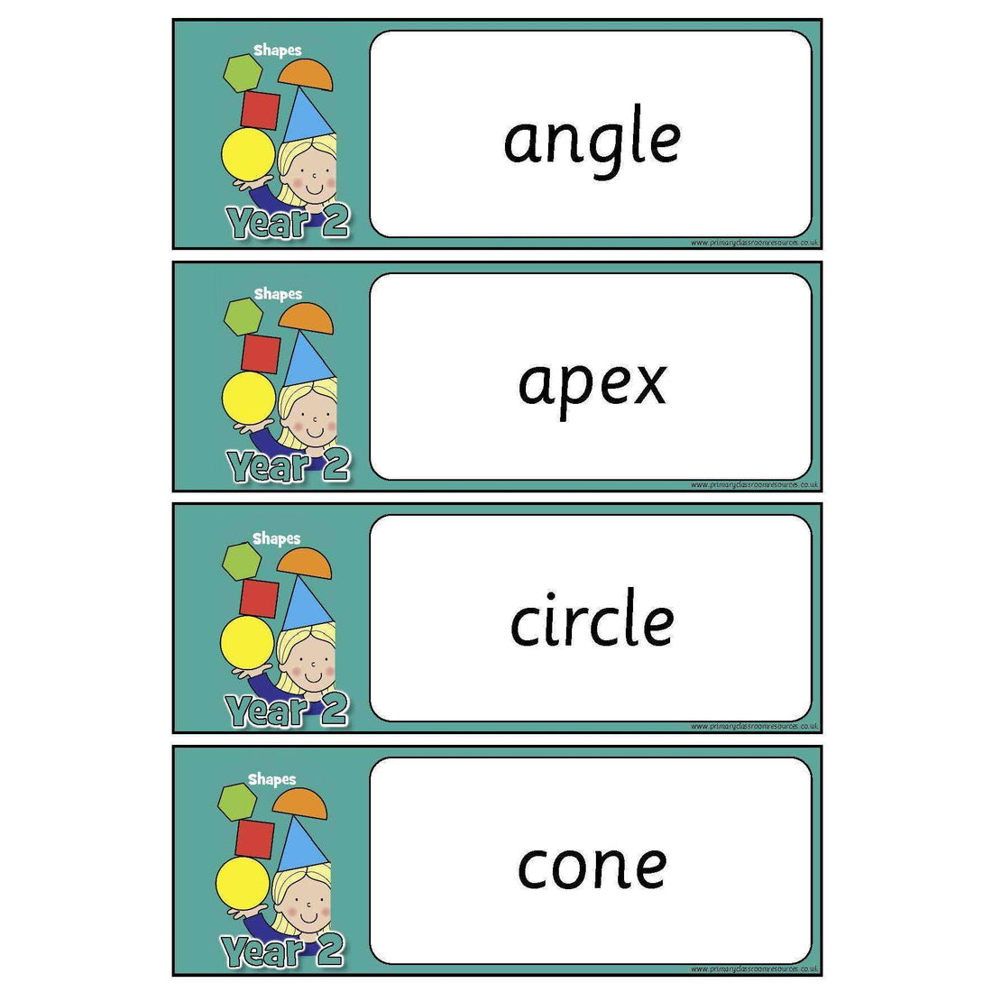 Year 2 Maths Vocabulary - Geometry: Properties of Shapes – Primary ...